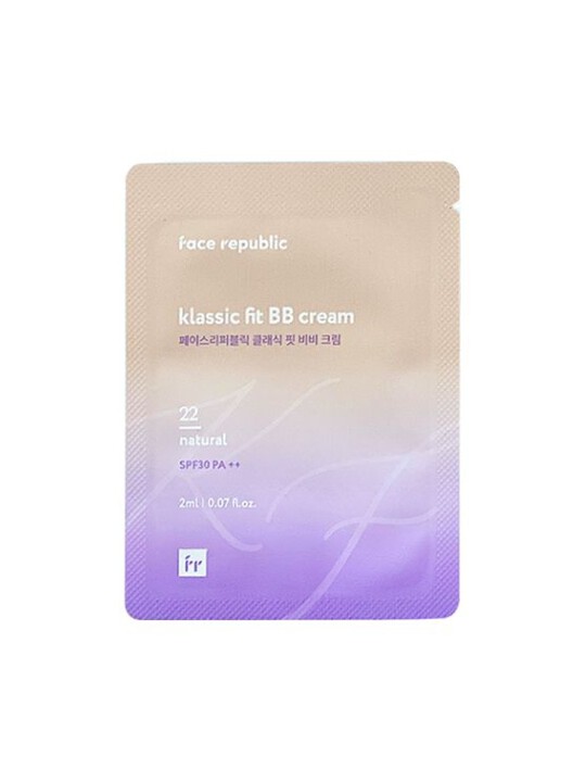 Face Republic Klassic Fit BB Cream 22 Natural (2ml) | edamama