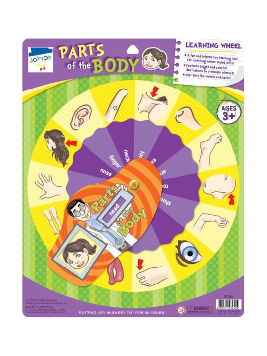 Joytoy Parts of The Body Wheel Chart | edamama