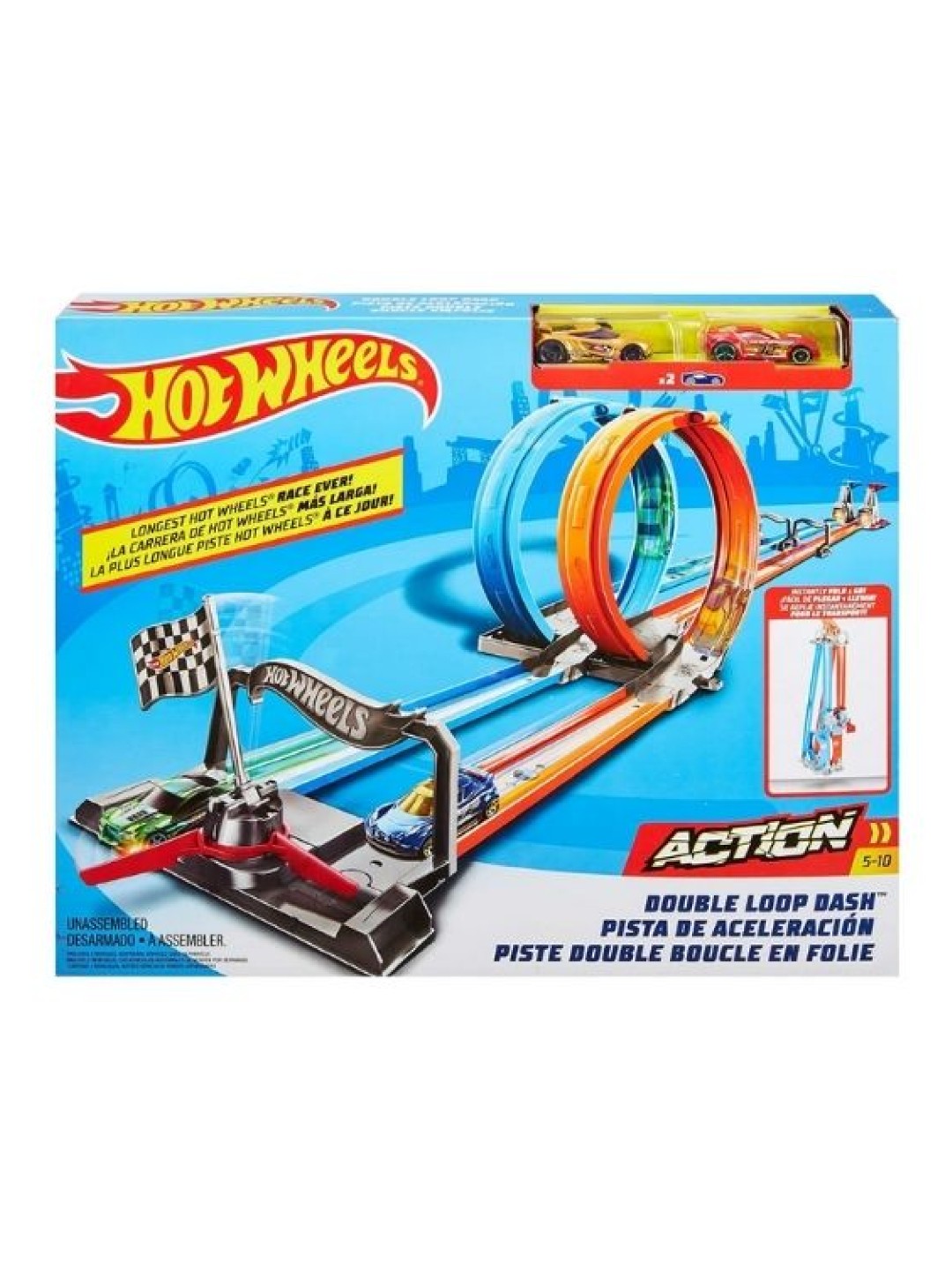 Hot Wheels [Pre-Order] Hot Wheels Double Loop Dash, Track Set | edamama