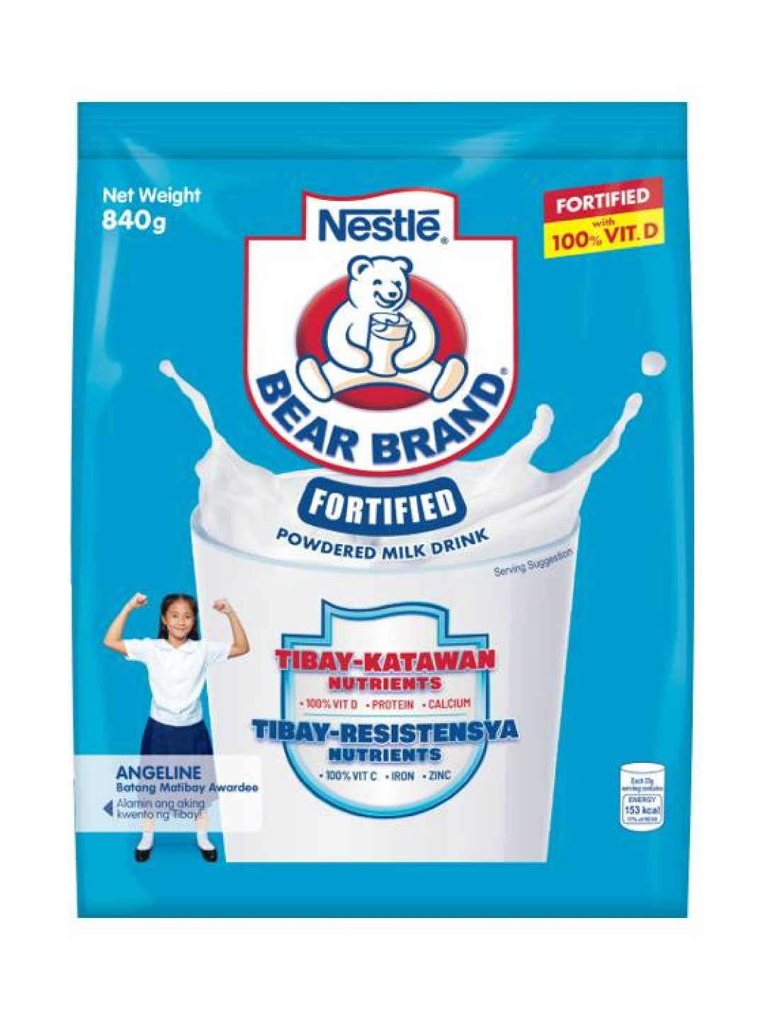 Bear Brand Fortified Powdered Milk Drink (840g) | edamama